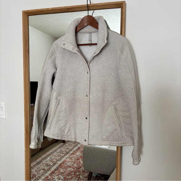 lululemon athletica | Jackets & Coats | Cozy Cream Teddy Jacket | Poshmark